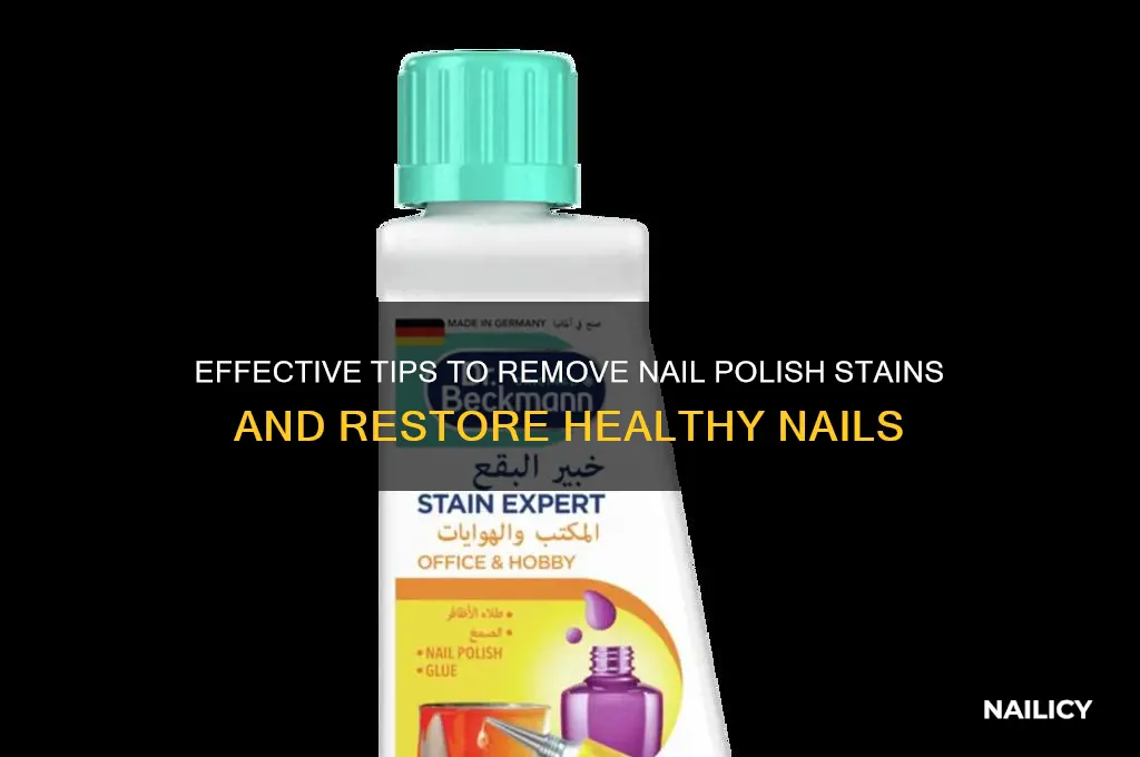 Effective Tips To Remove Nail Polish Stains And Restore Healthy Nails ...