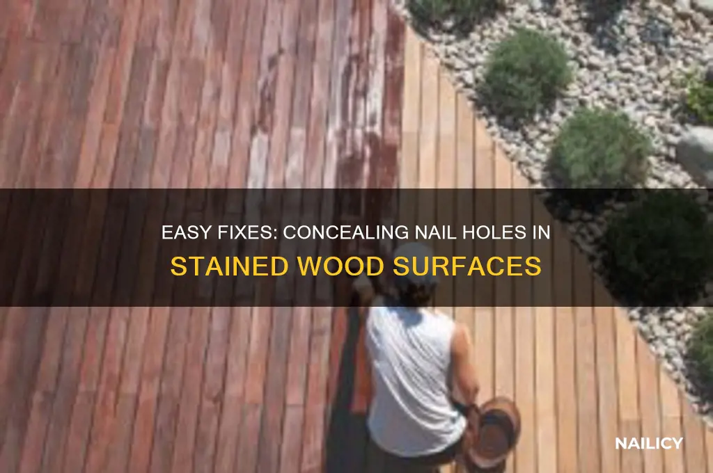 Easy Fixes: Concealing Nail Holes In Stained Wood Surfaces | Nailicy