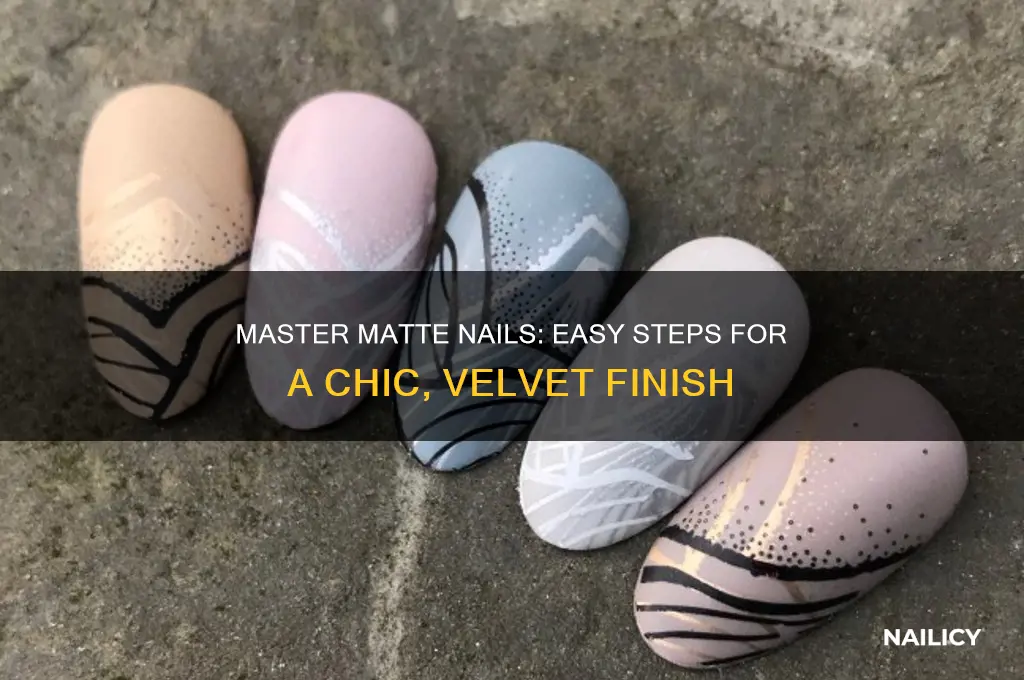 Master Matte Nails: Easy Steps For A Chic, Velvet Finish | Nailicy
