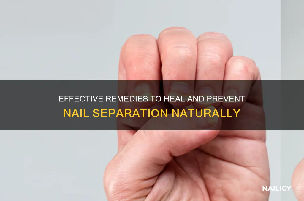 Effective Remedies To Heal And Prevent Nail Separation Naturally | Nailicy