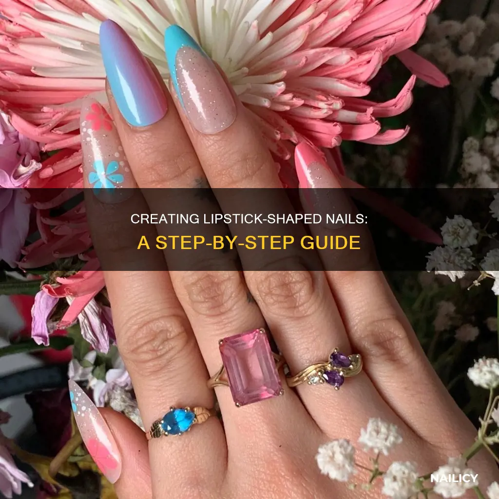 Creating Lipstick-Shaped Nails: A Step-By-Step Guide | Nailicy