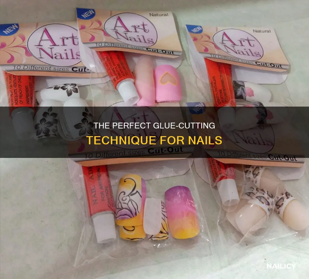 The Perfect Glue-Cutting Technique For Nails | Nailicy