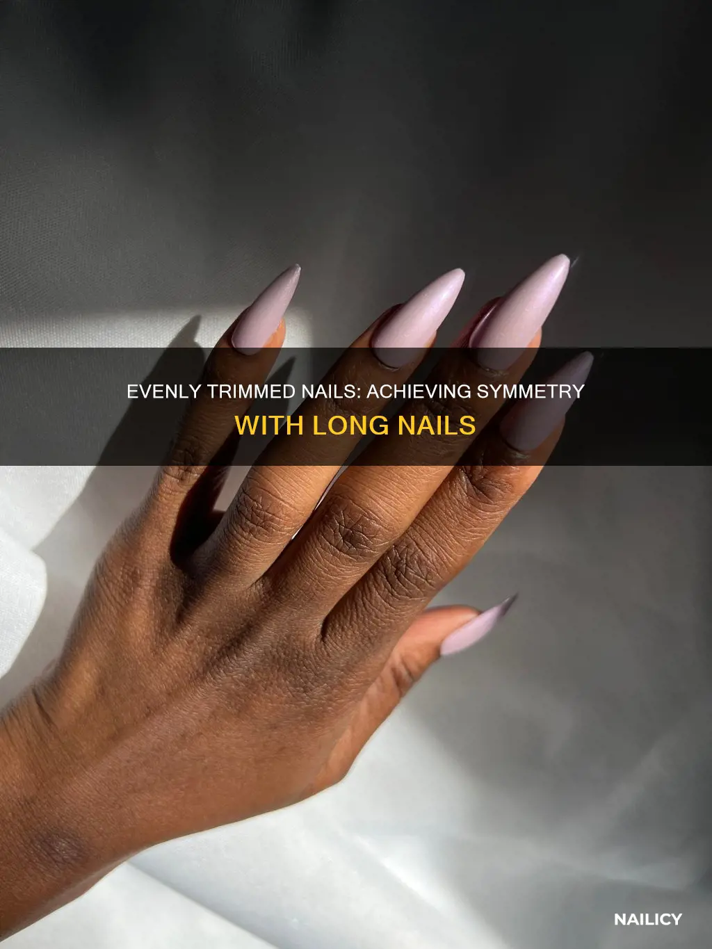 Evenly Trimmed Nails: Achieving Symmetry With Long Nails | Nailicy
