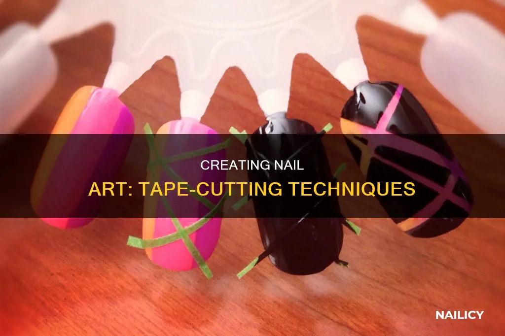 Creating Nail Art: Tape-Cutting Techniques | Nailicy