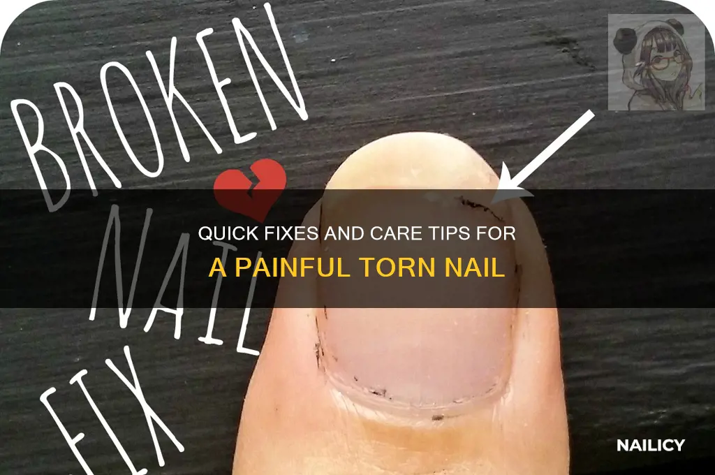 Quick Fixes And Care Tips For A Painful Torn Nail | Nailicy