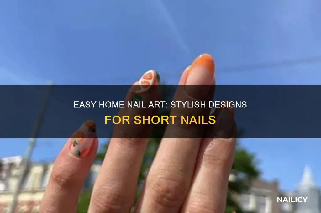 Easy Home Nail Art: Stylish Designs For Short Nails | Nailicy