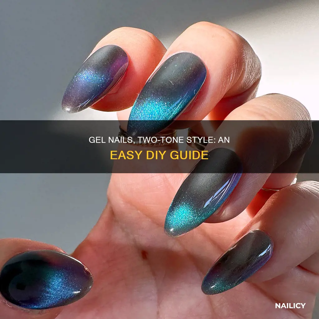 Gel Nails, Two-Tone Style: An Easy Diy Guide | Nailicy