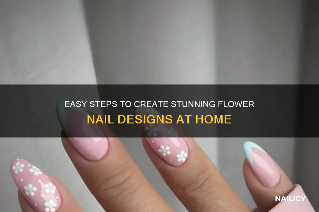 Easy Steps To Create Stunning Flower Nail Designs At Home | Nailicy