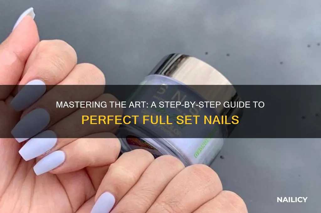 Mastering The Art: A Step-By-Step Guide To Perfect Full Set Nails | Nailicy