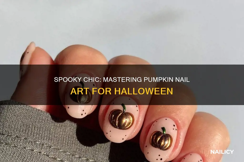 Spooky Chic: Mastering Pumpkin Nail Art For Halloween | Nailicy