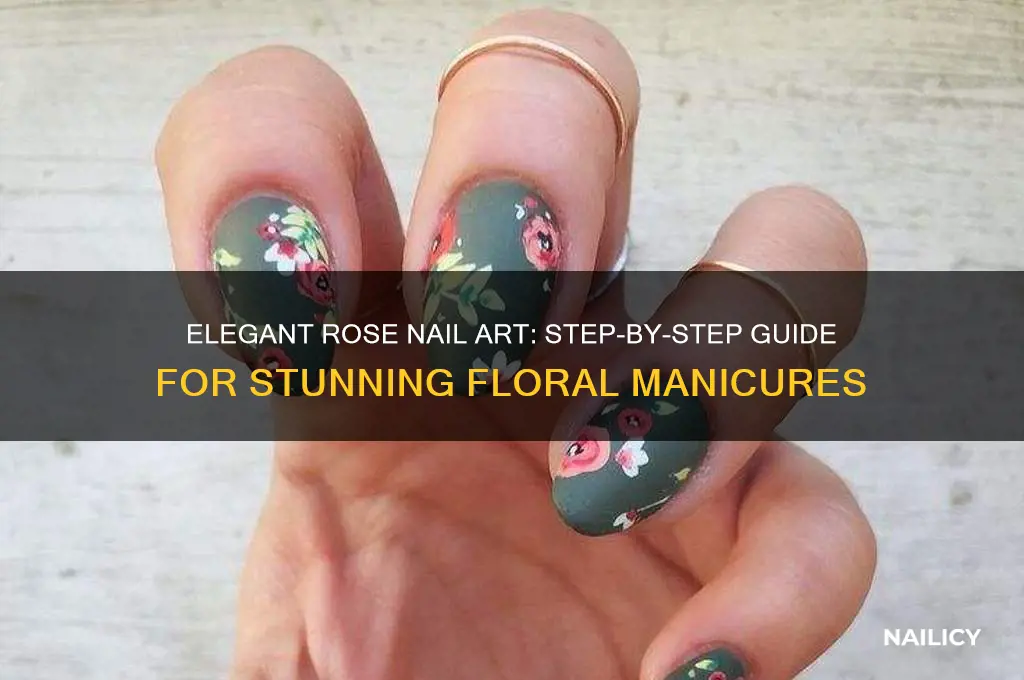 Elegant Rose Nail Art: Step-By-Step Guide For Stunning Floral Manicures ...