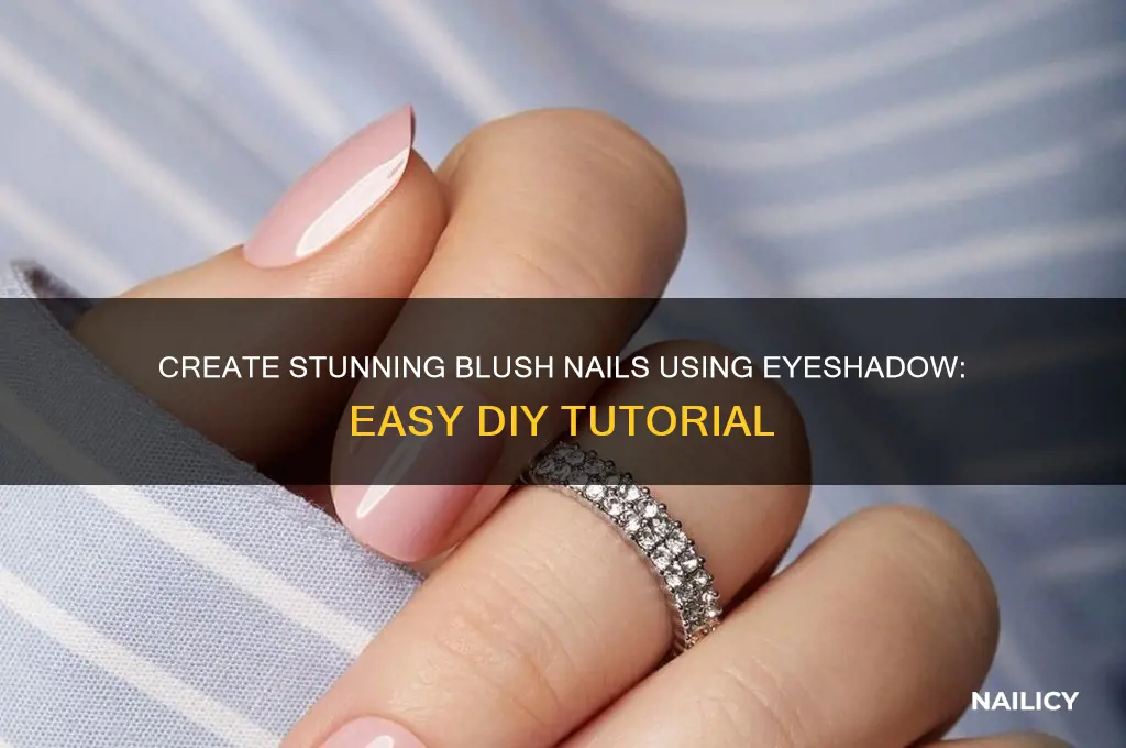 Create Stunning Blush Nails Using Eyeshadow: Easy Diy Tutorial | Nailicy