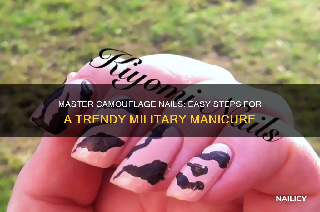 Master Camouflage Nails: Easy Steps For A Trendy Military Manicure ...