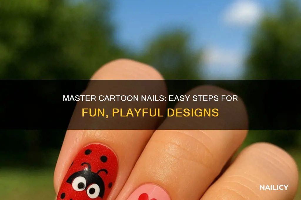 Master Cartoon Nails: Easy Steps For Fun, Playful Designs | Nailicy