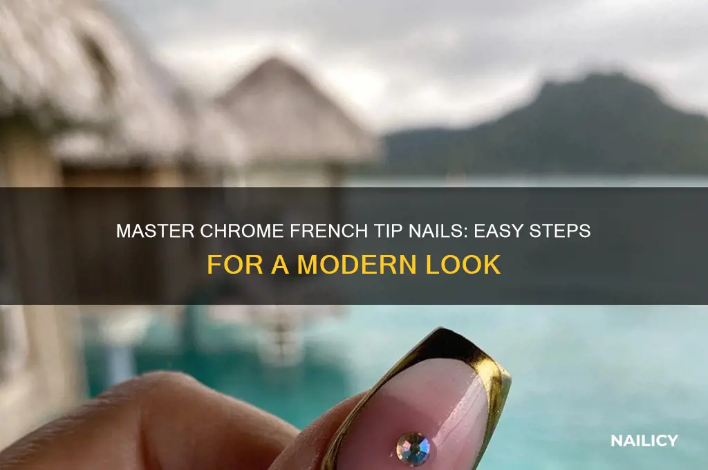 Master Chrome French Tip Nails: Easy Steps For A Modern Look | Nailicy