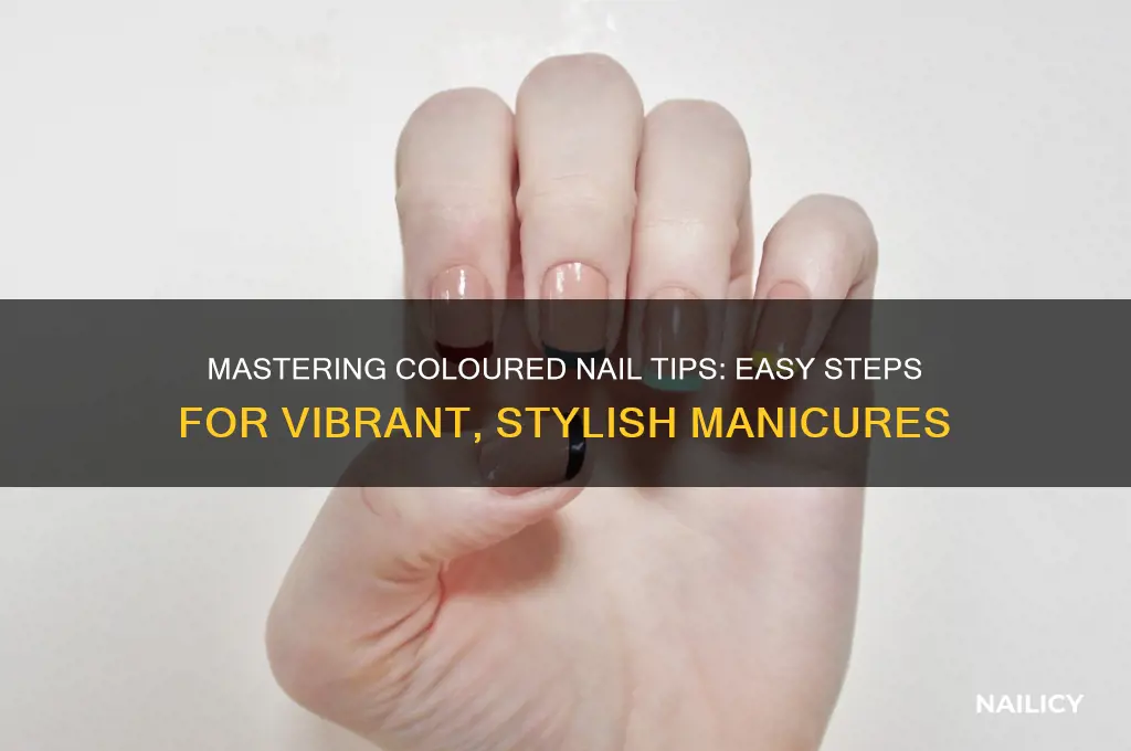 Mastering Coloured Nail Tips: Easy Steps For Vibrant, Stylish Manicures ...
