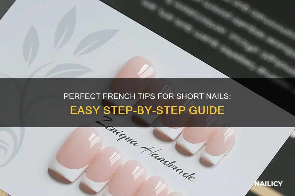 Perfect French Tips For Short Nails: Easy Step-By-Step Guide | Nailicy