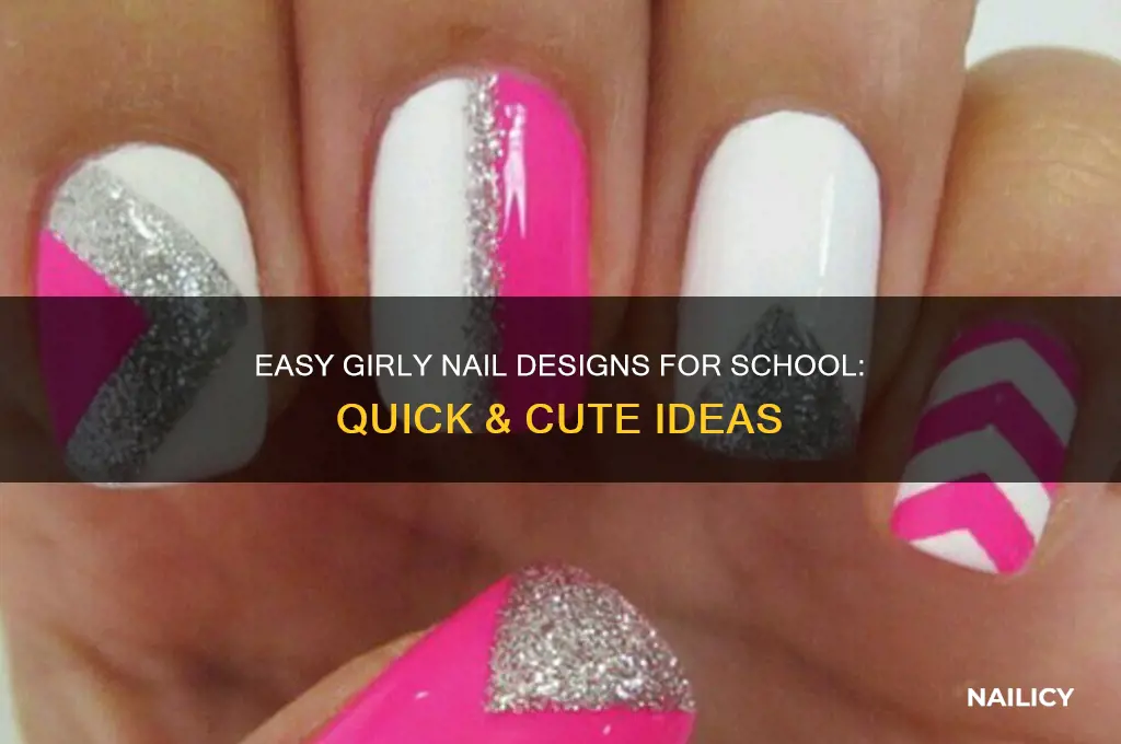 Easy Girly Nail Designs For School: Quick & Cute Ideas | Nailicy