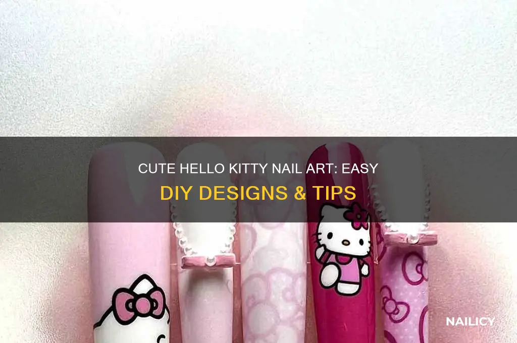 Cute Hello Kitty Nail Art: Easy Diy Designs & Tips | Nailicy