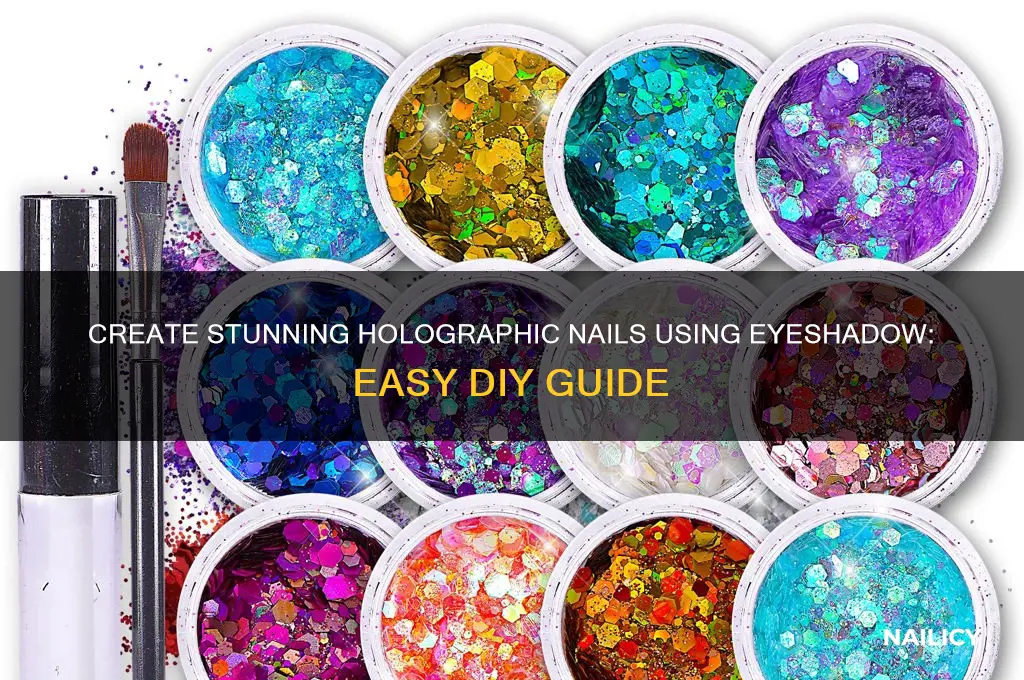 Create Stunning Holographic Nails Using Eyeshadow: Easy Diy Guide | Nailicy