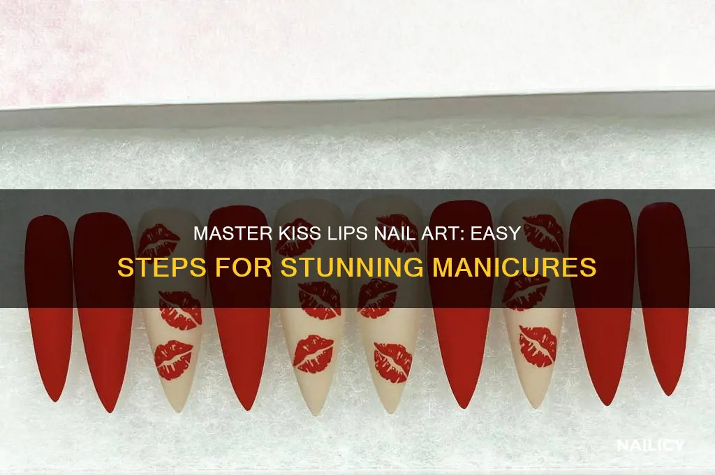 Master Kiss Lips Nail Art: Easy Steps For Stunning Manicures | Nailicy