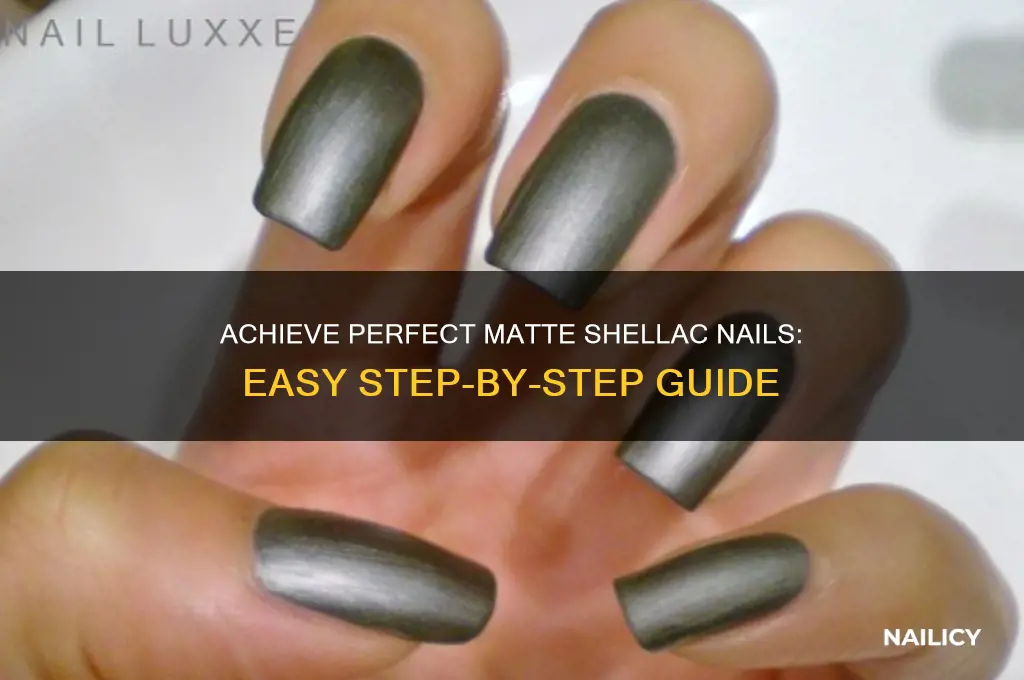 Achieve Perfect Matte Shellac Nails: Easy Step-By-Step Guide | Nailicy