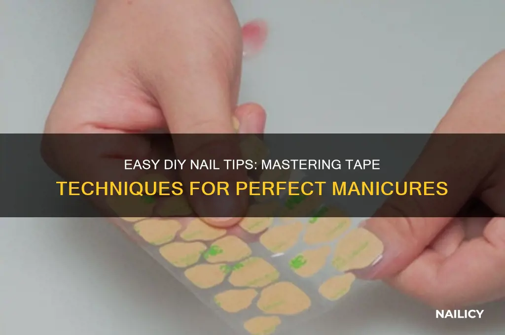 Easy Diy Nail Tips: Mastering Tape Techniques For Perfect Manicures ...