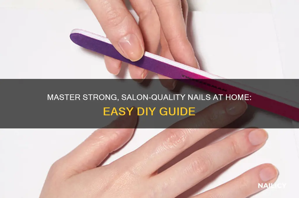 Master Strong, Salon-Quality Nails At Home: Easy Diy Guide | Nailicy