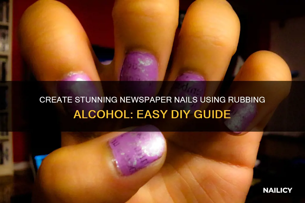 Create Stunning Newspaper Nails Using Rubbing Alcohol: Easy Diy Guide ...