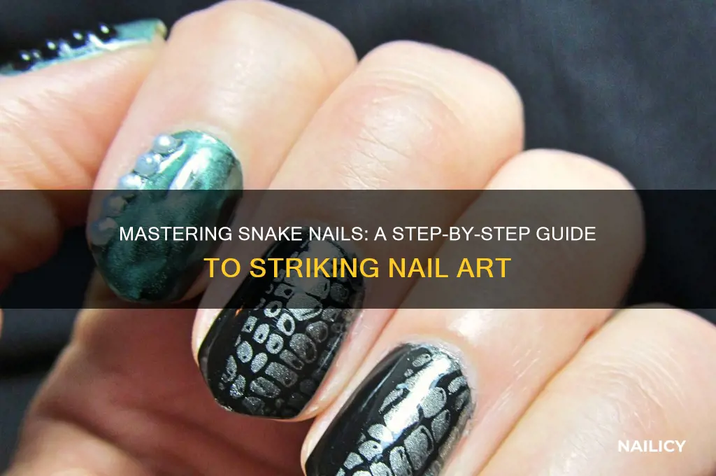Mastering Snake Nails: A Step-By-Step Guide To Striking Nail Art | Nailicy
