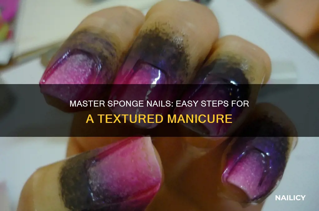 Master Sponge Nails: Easy Steps For A Textured Manicure | Nailicy