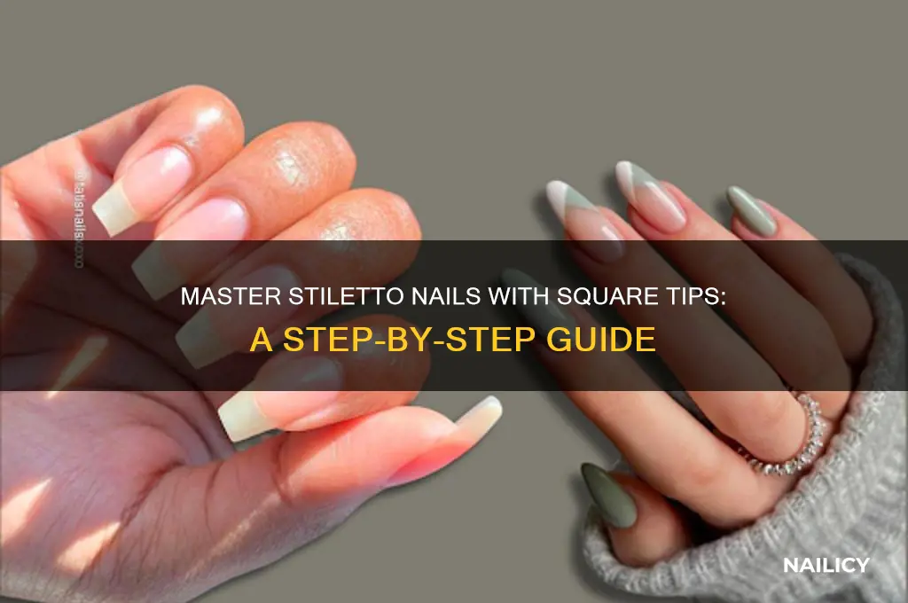 Master Stiletto Nails With Square Tips: A Step-By-Step Guide | Nailicy