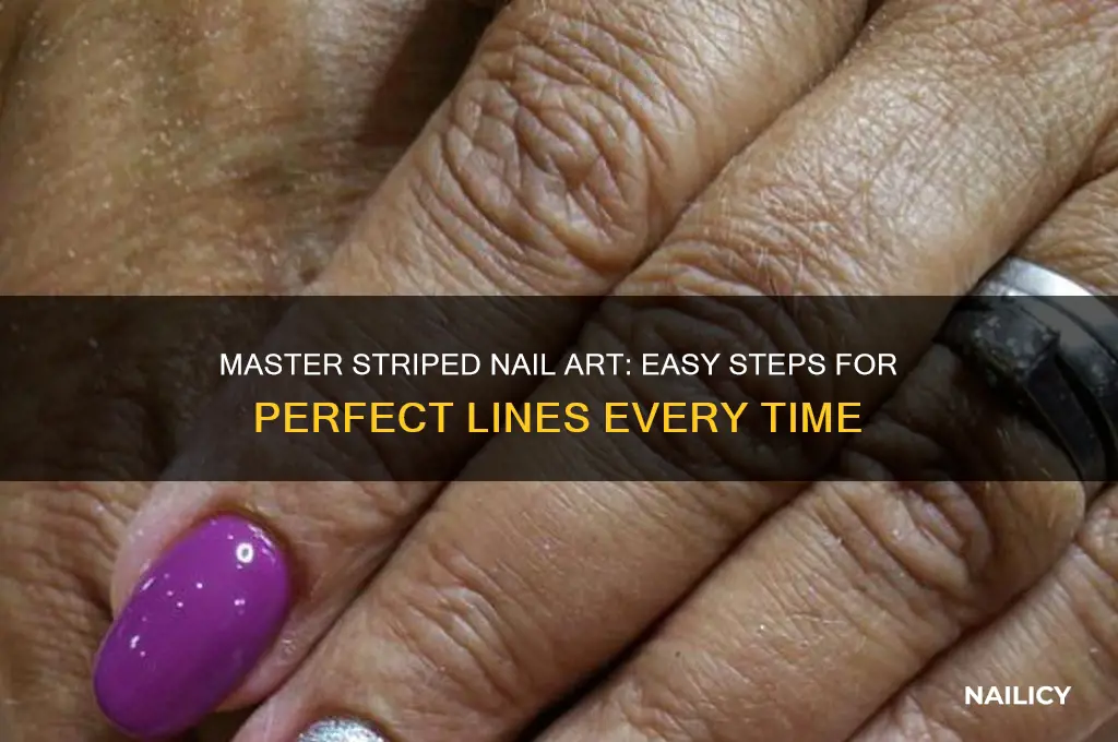 Master Striped Nail Art: Easy Steps For Perfect Lines Every Time | Nailicy