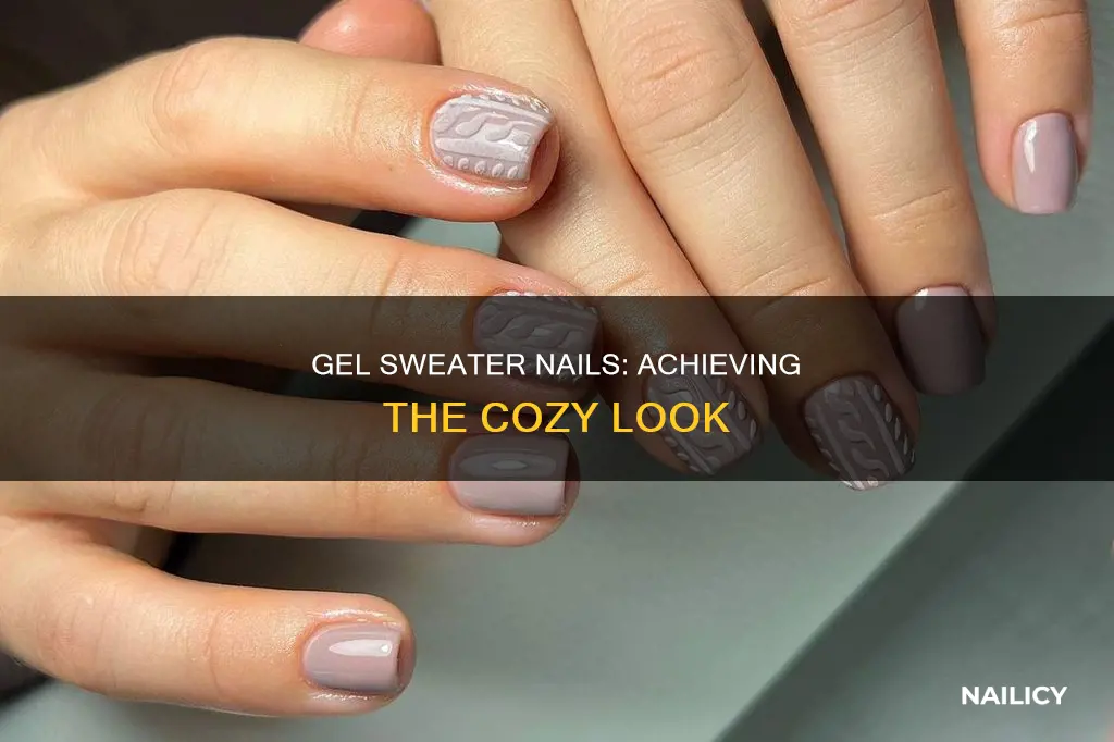 Gel Sweater Nails: Achieving The Cozy Look | Nailicy