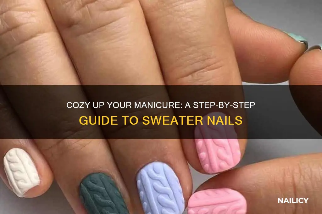 Cozy Up Your Manicure: A Step-By-Step Guide To Sweater Nails | Nailicy