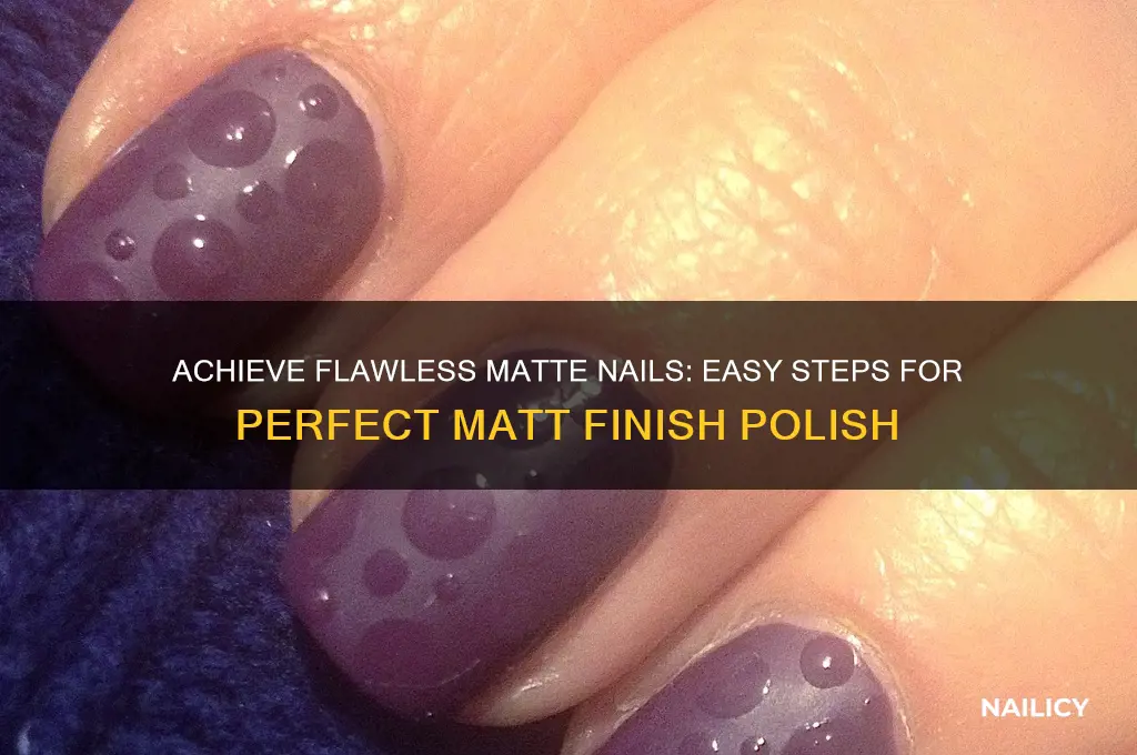 Achieve Flawless Matte Nails: Easy Steps For Perfect Matt Finish Polish ...
