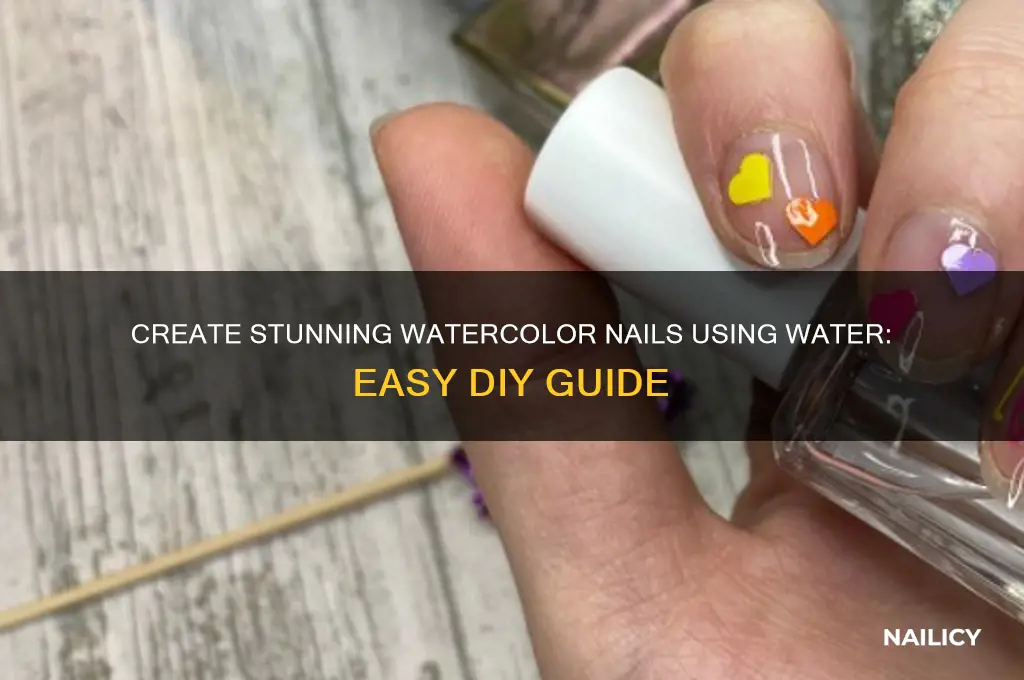 Create Stunning Watercolor Nails Using Water: Easy Diy Guide | Nailicy