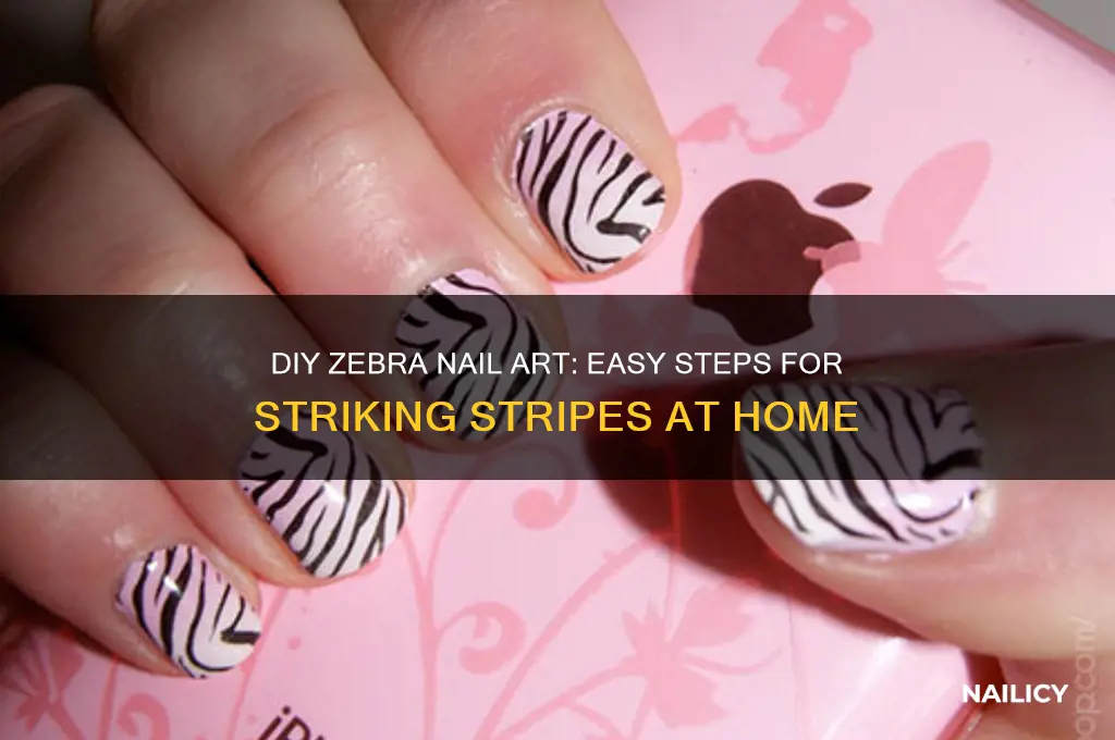 Diy Zebra Nail Art: Easy Steps For Striking Stripes At Home | Nailicy