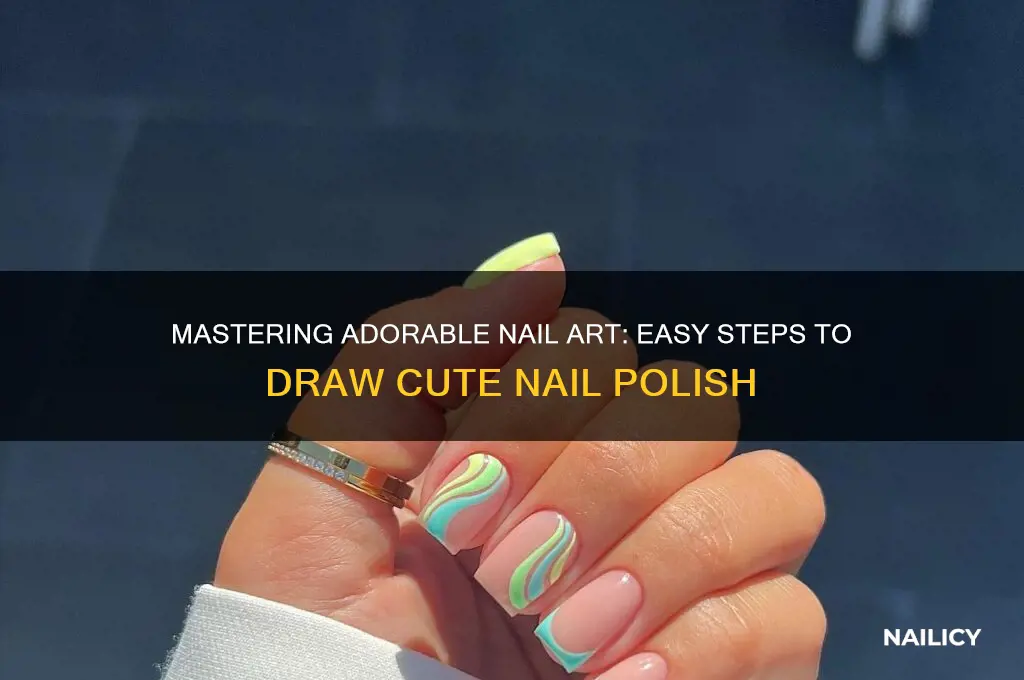 Mastering Adorable Nail Art: Easy Steps To Draw Cute Nail Polish | Nailicy