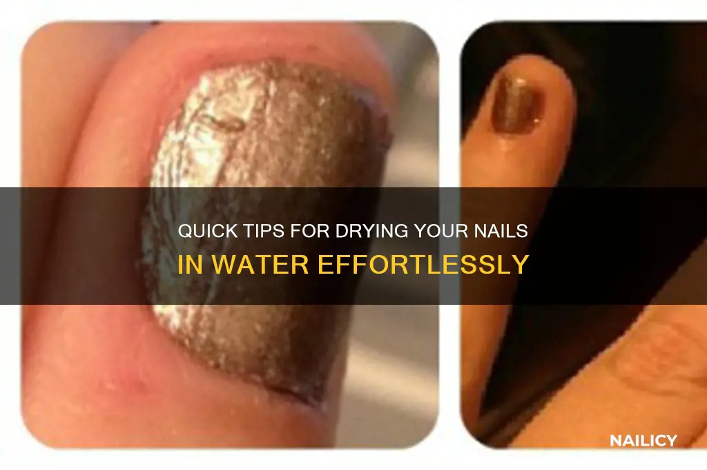 Quick Tips For Drying Your Nails In Water Effortlessly | Nailicy