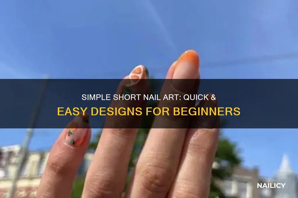 Simple Short Nail Art: Quick & Easy Designs For Beginners | Nailicy