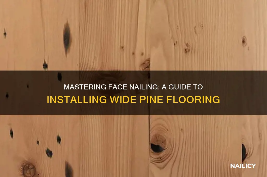 Mastering Face Nailing: A Guide To Installing Wide Pine Flooring | Nailicy