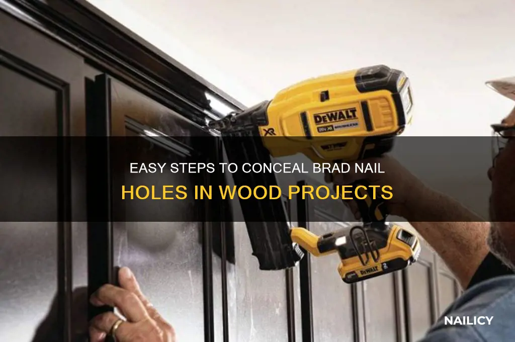 Easy Steps To Conceal Brad Nail Holes In Wood Projects | Nailicy