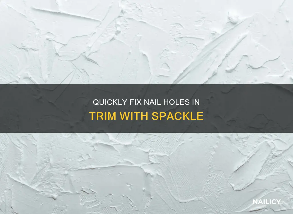 Quickly Fix Nail Holes In Trim With Spackle | Nailicy