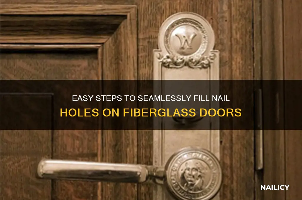 Easy Steps To Seamlessly Fill Nail Holes On Fiberglass Doors | Nailicy