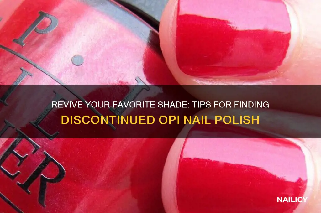 Revive Your Favorite Shade: Tips For Finding Discontinued Opi Nail ...