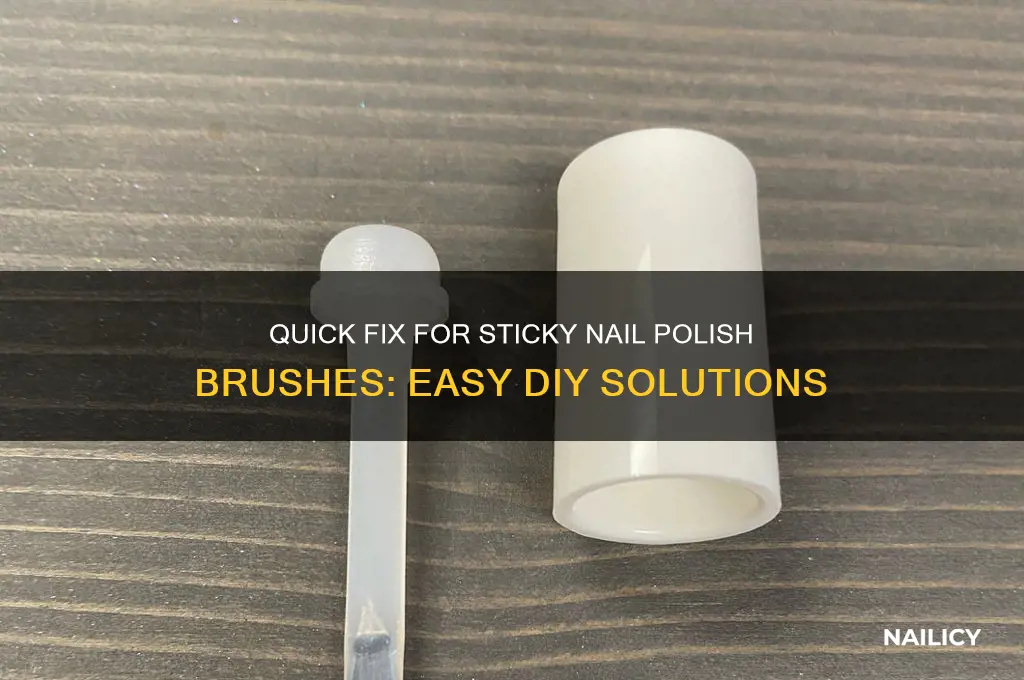 Quick Fix For Sticky Nail Polish Brushes: Easy Diy Solutions | Nailicy