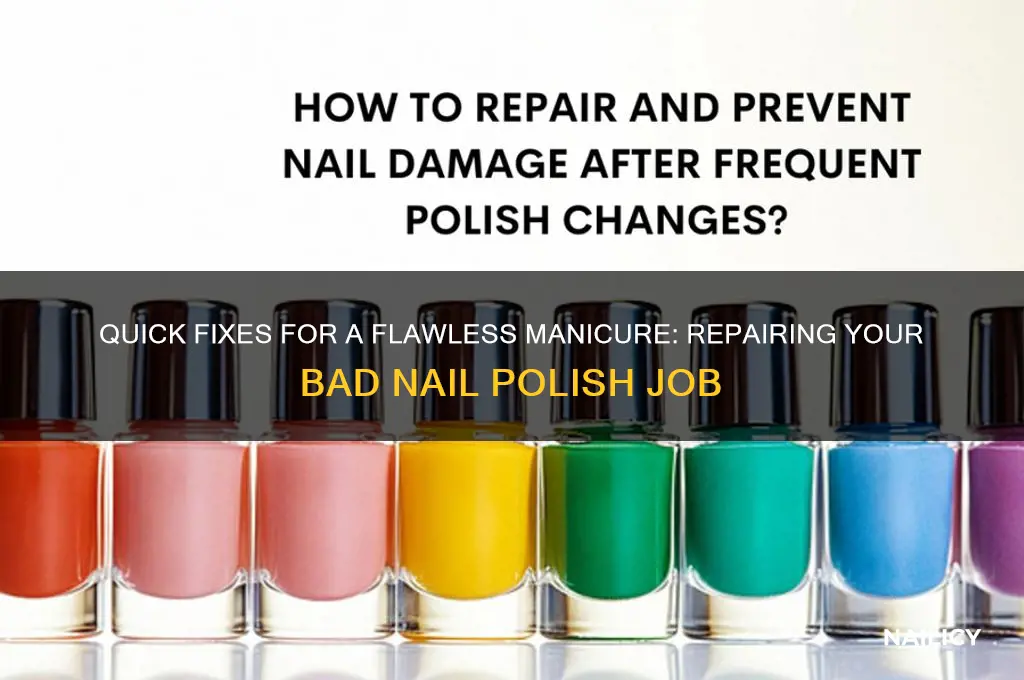 Quick Fixes For A Flawless Manicure: Repairing Your Bad Nail Polish Job ...