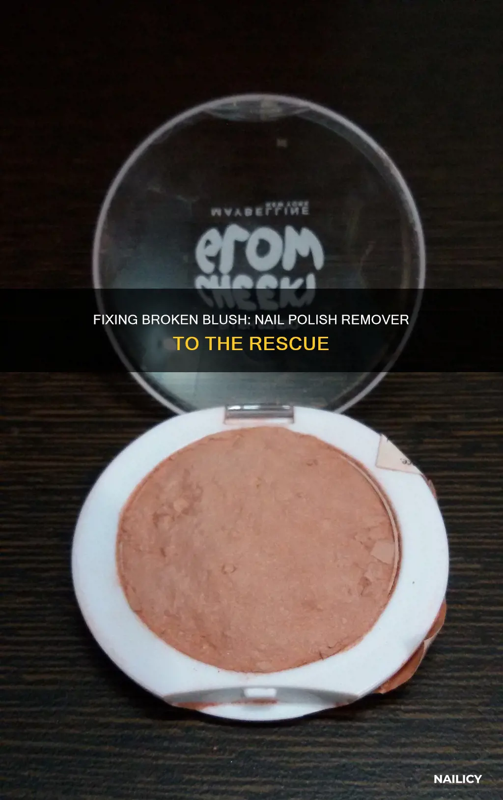 Fixing Broken Blush: Nail Polish Remover To The Rescue | Nailicy