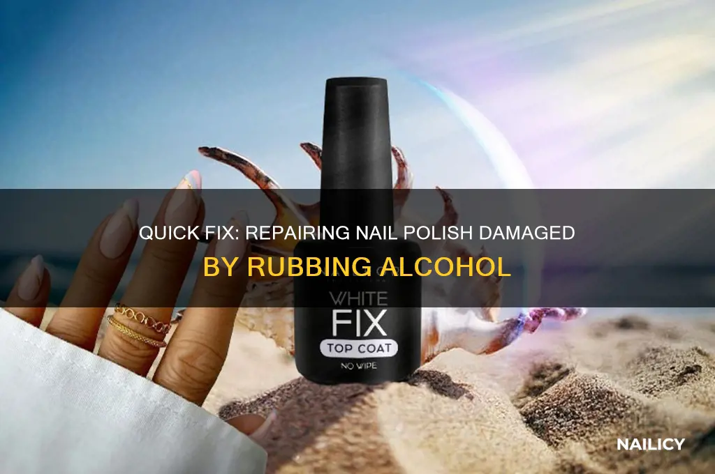 Quick Fix: Repairing Nail Polish Damaged By Rubbing Alcohol | Nailicy